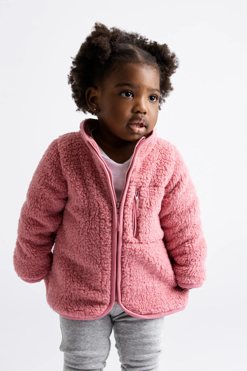 Sherpa Jacket_Mauve Pink – Monica + Andy