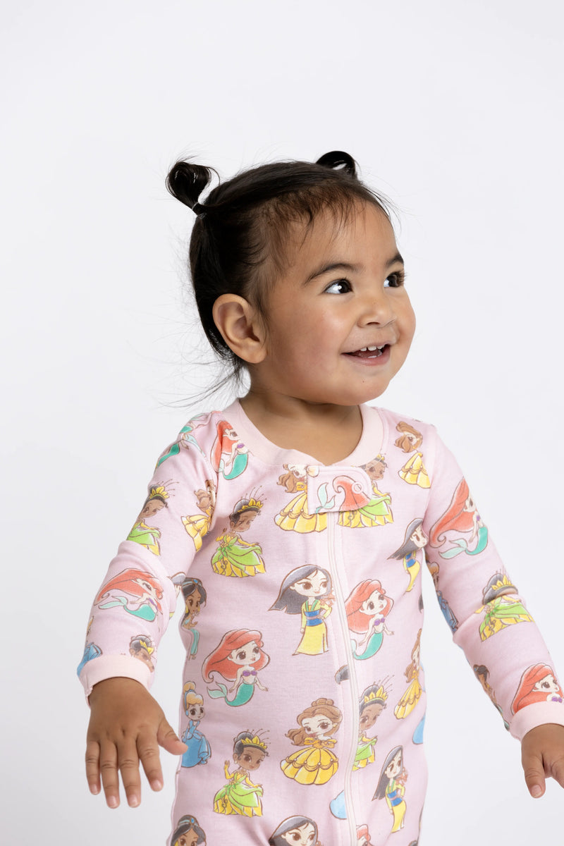 One-Piece Baby Pajamas_Disney Princess Characters – Monica + Andy